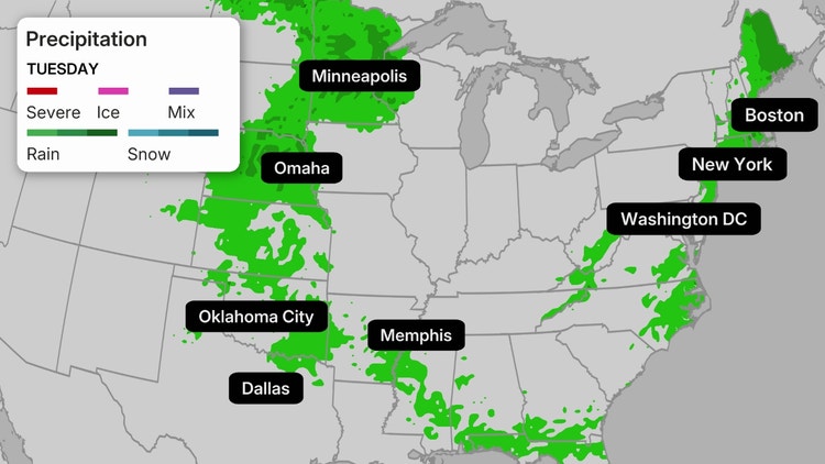 Thanksgiving Travel Weather Forecast: Snowy North, Rainy South, East ...