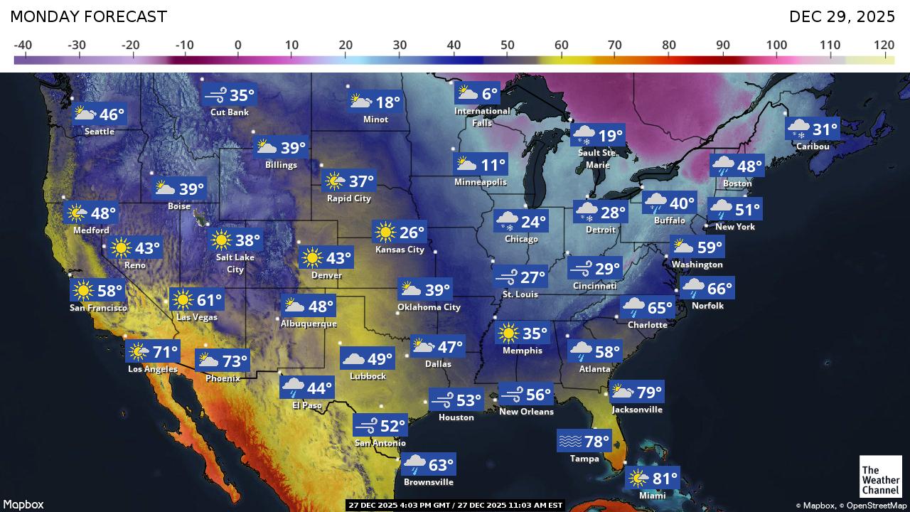 Interactive Weather Map Weather Channel - Map