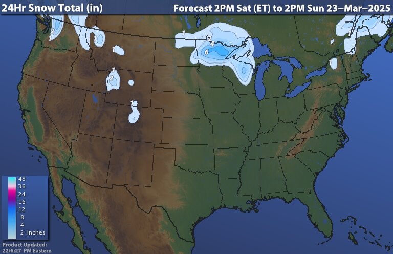24hr Snow Forecast | Ski & Snow Maps | Weather Underground