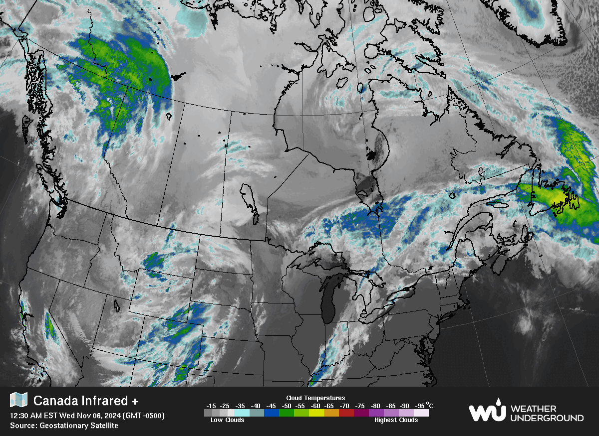 Canada | Global Infrared Satellite | Satellite Maps | Weather Underground