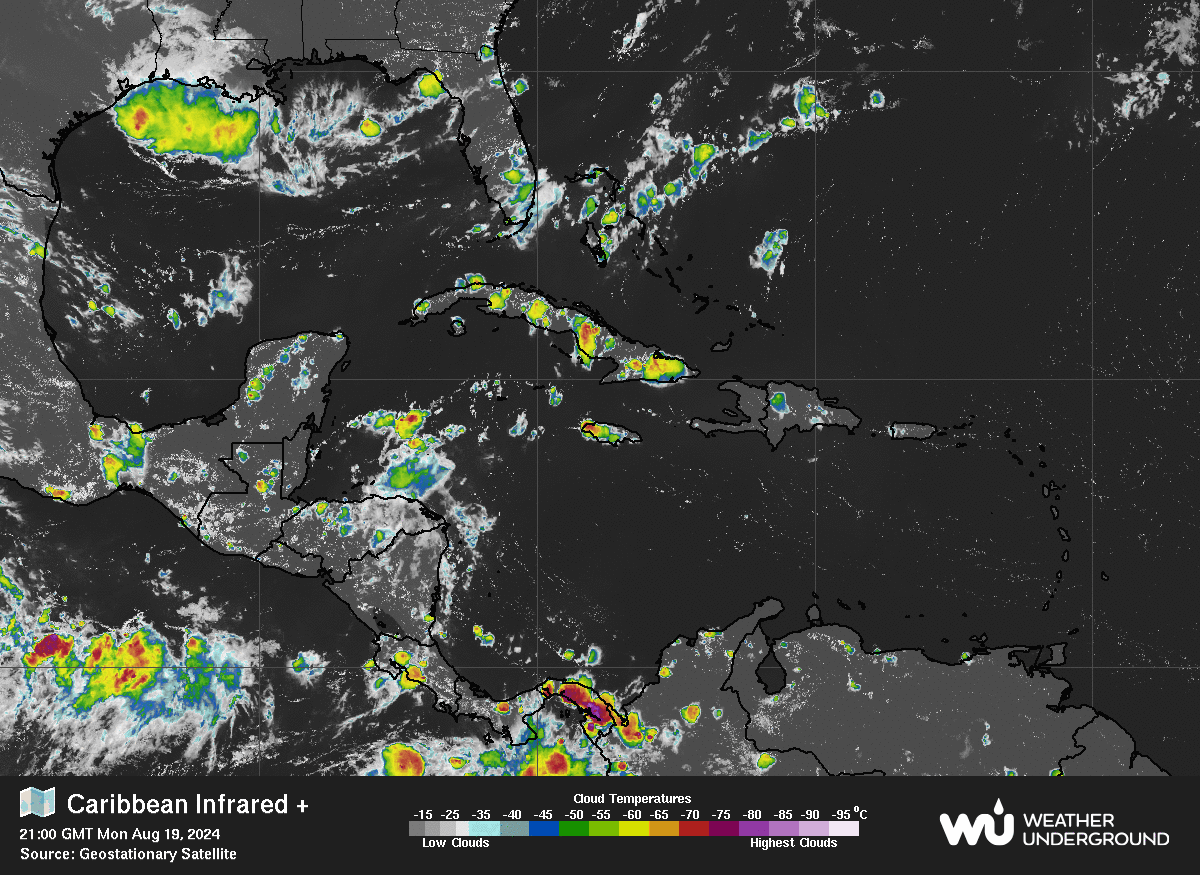 Caribbean | Global Infrared Satellite | Satellite Maps | Weather ...