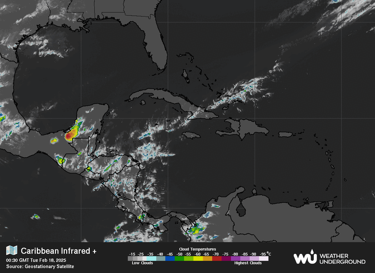 Caribbean | Global Infrared Satellite | Satellite Maps | Weather ...