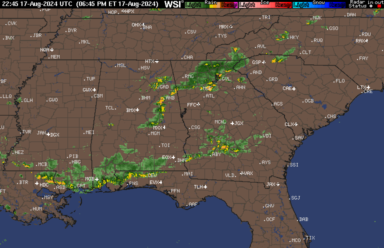 GA - Columbus | Yesterdays Radar Loop | Radar Maps | Weather Underground