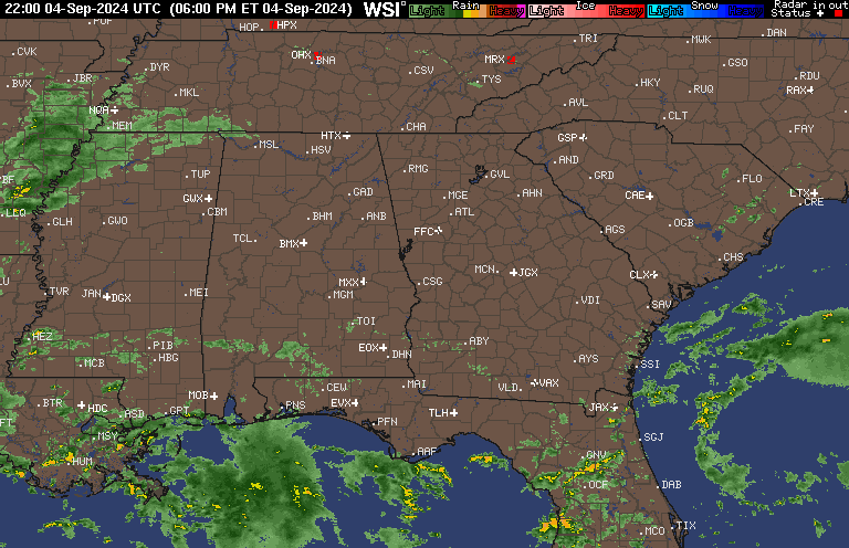 GA - Columbus | Yesterdays Radar Loop | Radar Maps | Weather Underground