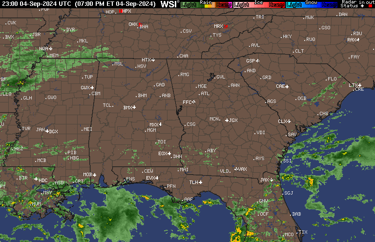 GA - Columbus | Yesterdays Radar Loop | Radar Maps | Weather Underground