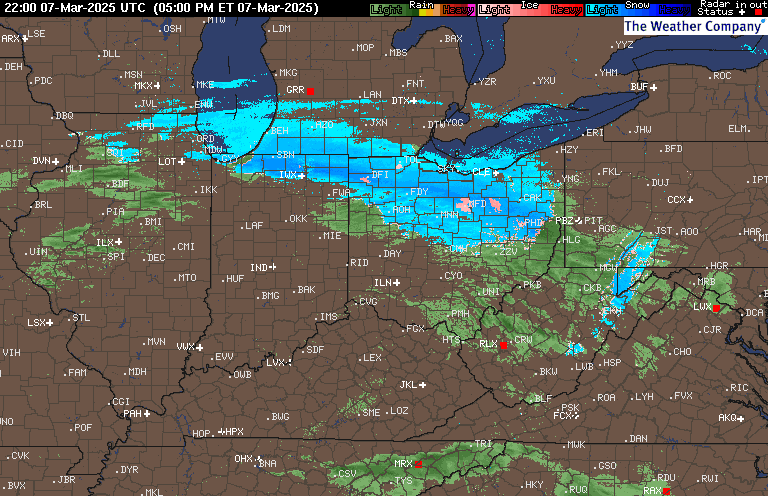 OH - Dayton | Yesterdays Radar Loop | Radar Maps | Weather Underground