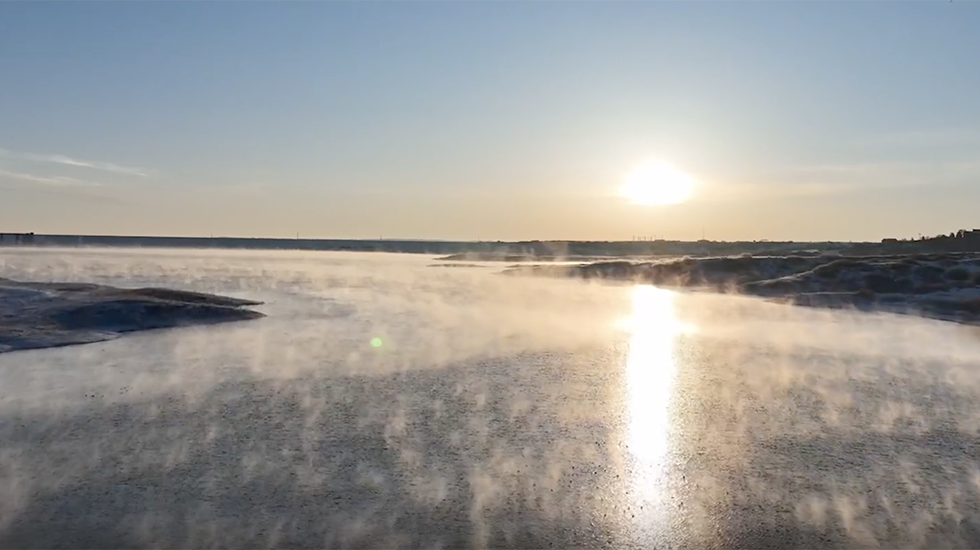 Mesmerizing Steam Devils Form - Videos from The Weather Channel