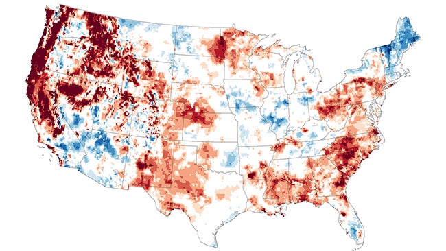 Three Maps From NASA Show Drought's Effect Throughout the U.S. | The ...