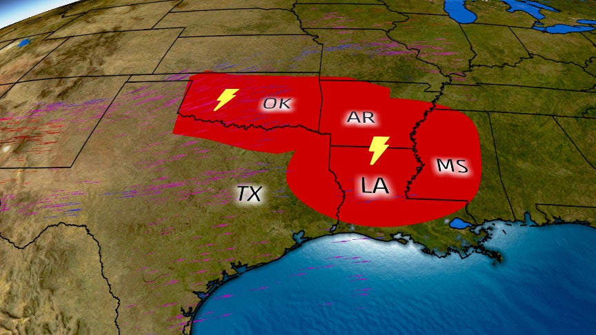 Severe Thunderstorms Possible From the Southern Plains to the Lower ...