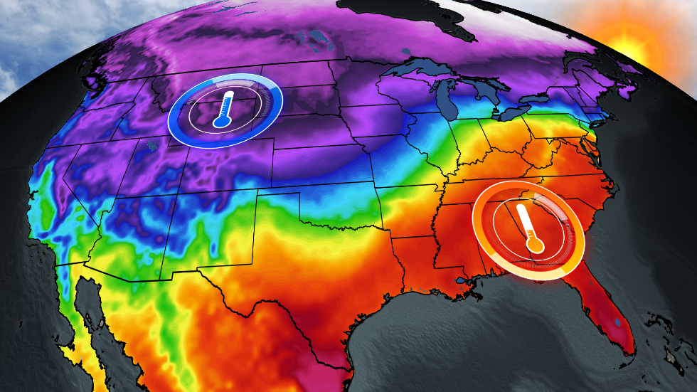 Great Temperature Divide Splits Country With Expected Record Highs And ...