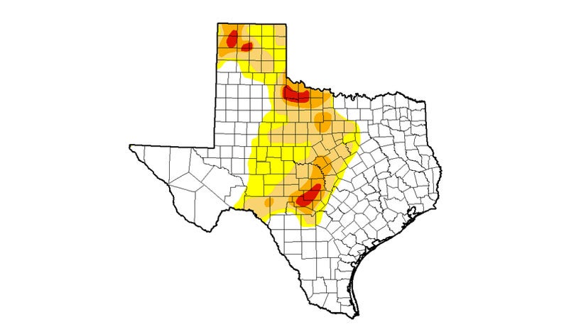 Texas Removed From Worst Category of U.S. Drought Monitor For First ...