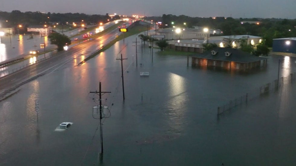 Beaumont Texas Flooding Today Aerial Images Show Scope Of Imelda's