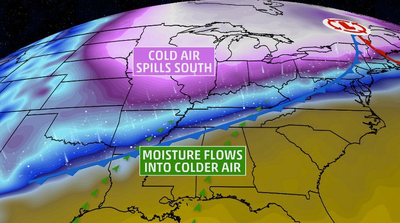 Winter Storm Thor: Significant Snow, Sleet, Ice Maker in the South and ...