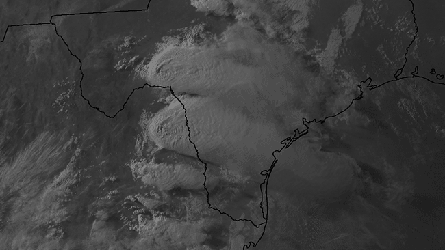 Supercell Thunderstorm From Space