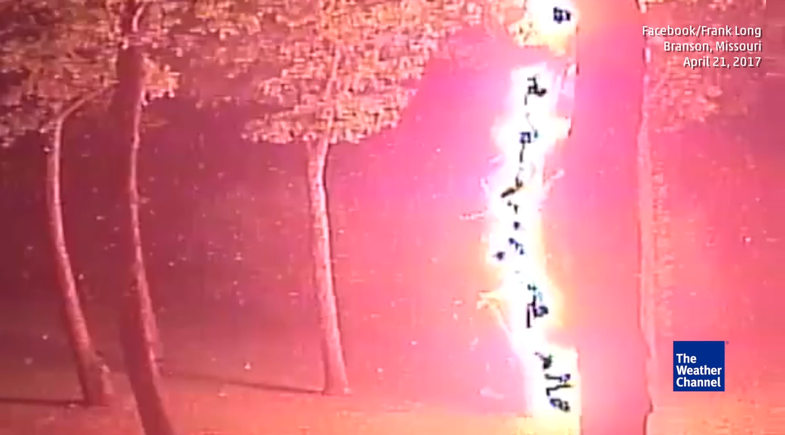 Watch: Dramatic lightning strike on a tree - Videos from The Weather ...