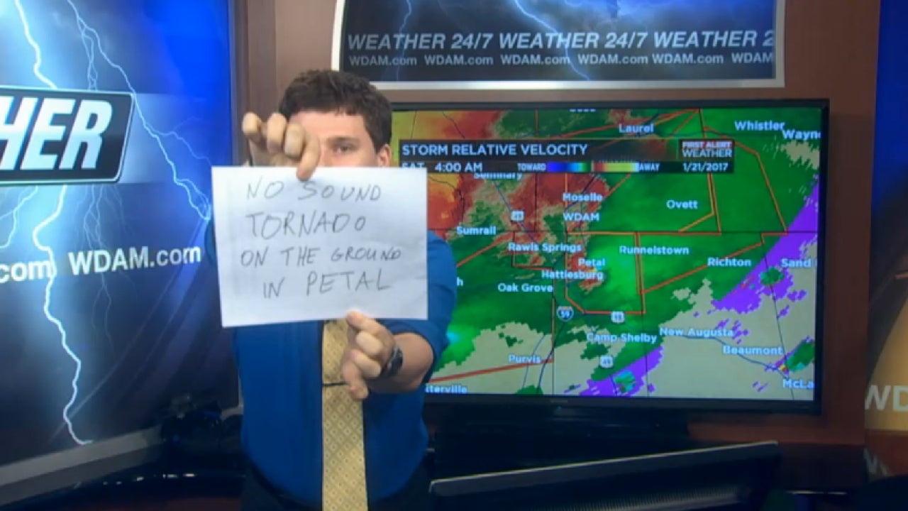 WDAM-TV Meteorologist Broadcasts Through Hattiesburg Tornado, Despite ...