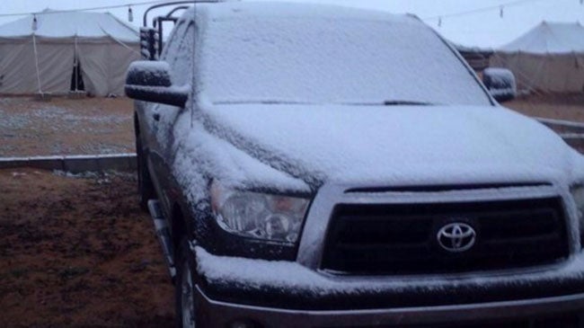 What Appeared to Be Kuwait's First Snow of Record Was Likely Hail ...