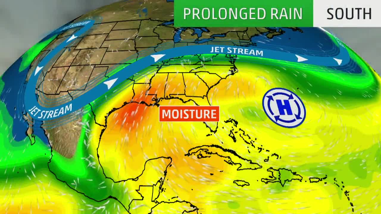 Flood Threat Returns to the South With Multiple Rounds of Rain Likely ...