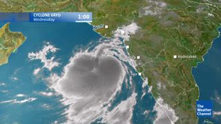 Cyclone Vayu Live Updates: Vayu Turns; Rain, Strong Winds Continue in ...