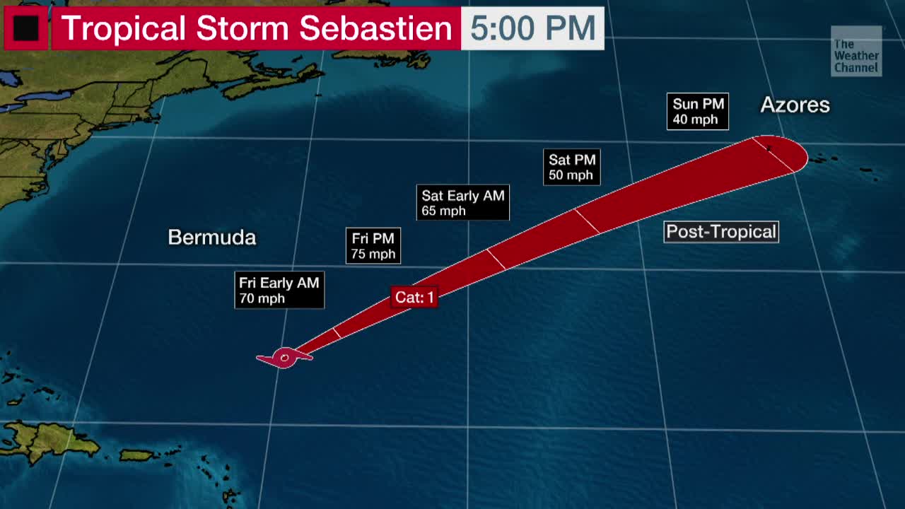 Tropical Storm Sebastien Could Become a Rare Late-Season Atlantic ...