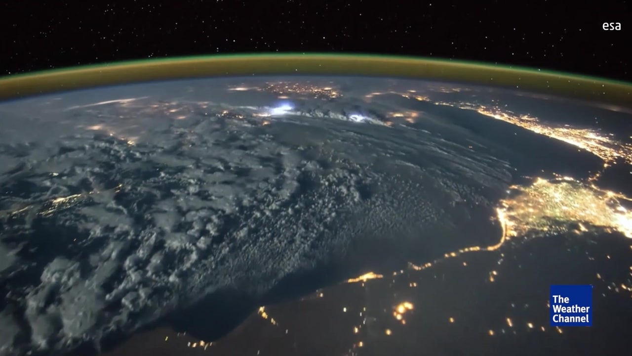 electrical storm from space