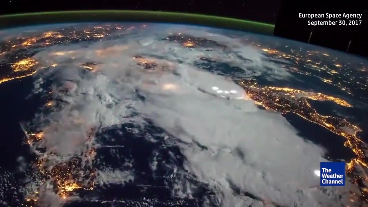 Time-lapse of thunderstorms from space | The Weather Channel