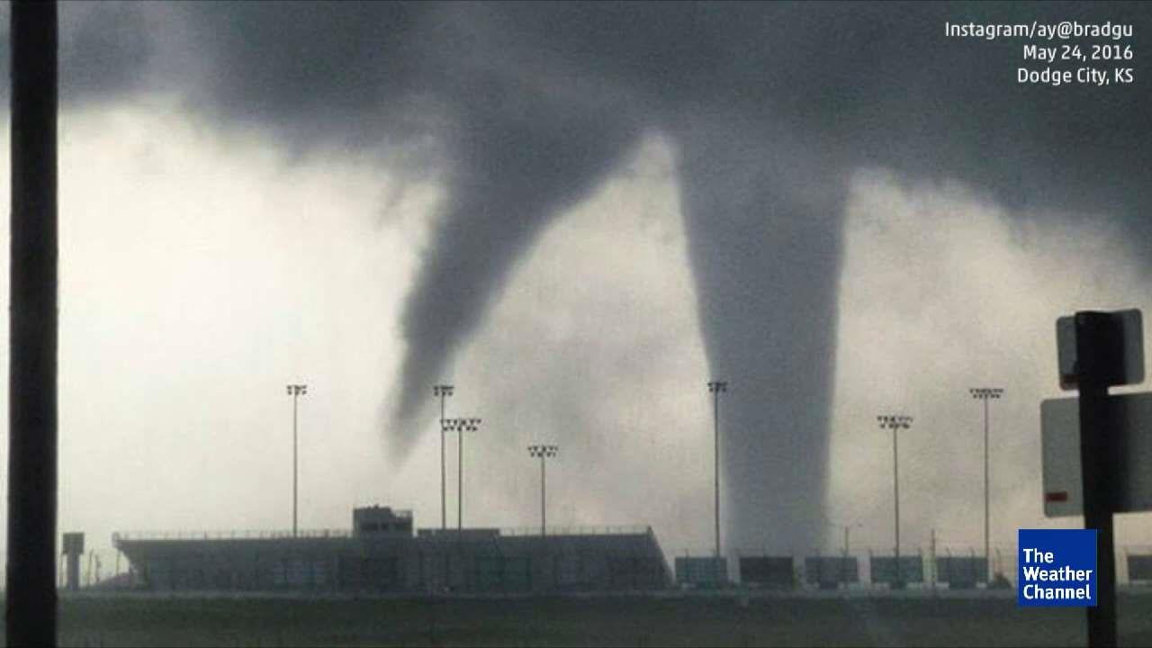 Amazing View of Multiple Tornadoes | The Weather Channel