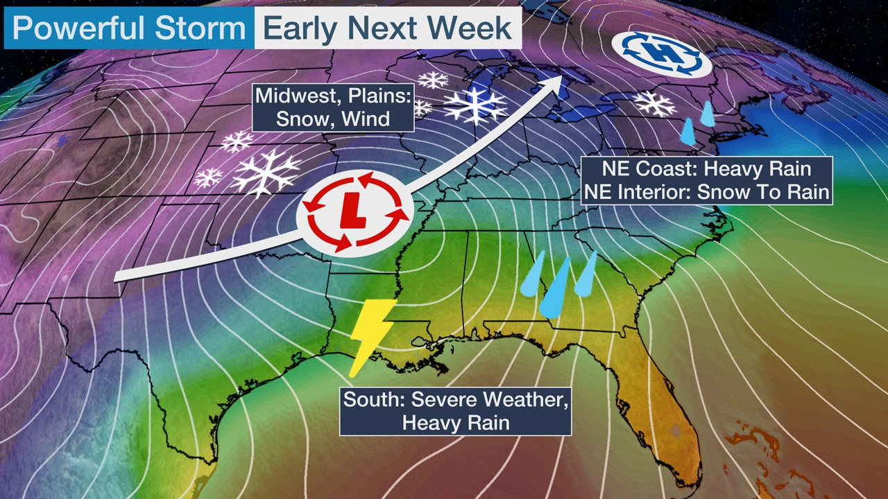 'Kitchen Sink' Storm Next Week Could Produce Snow, Wind, Heavy Rain And ...