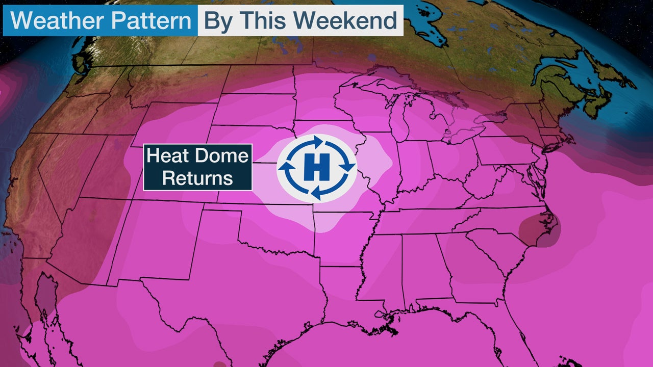 Heat Dome Will Rebuild Across Midwest and Plains by the Weekend ...