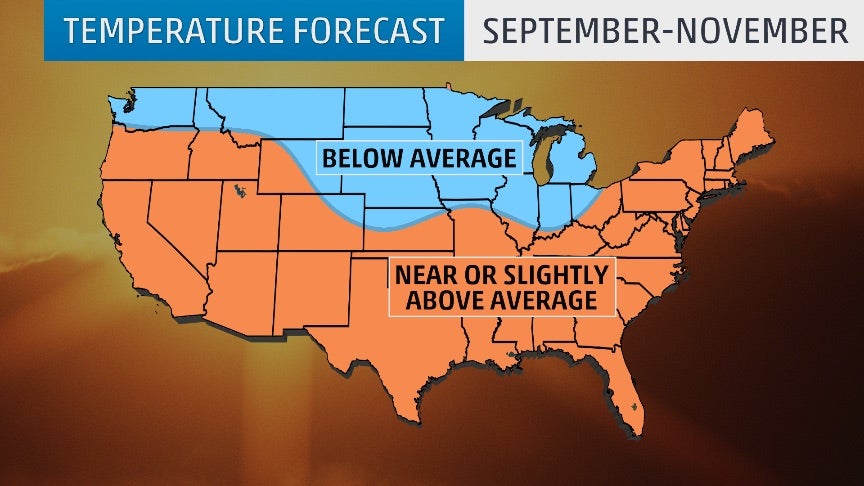 Fall Outlook: Chilly in the North; Mild in the Southeast, West | The ...