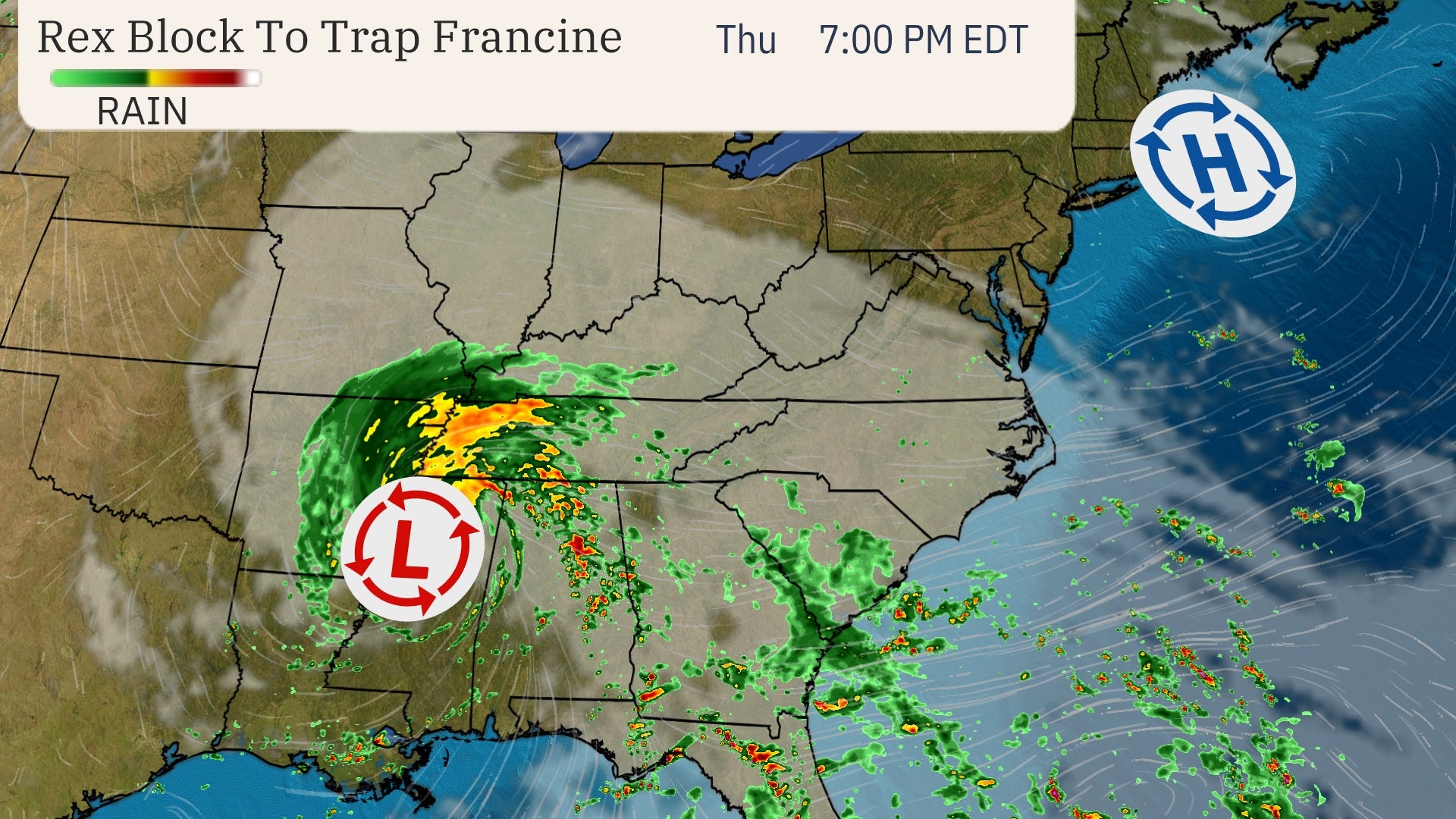 Francine's Remnants Will Get Stuck Inland | Weather.com