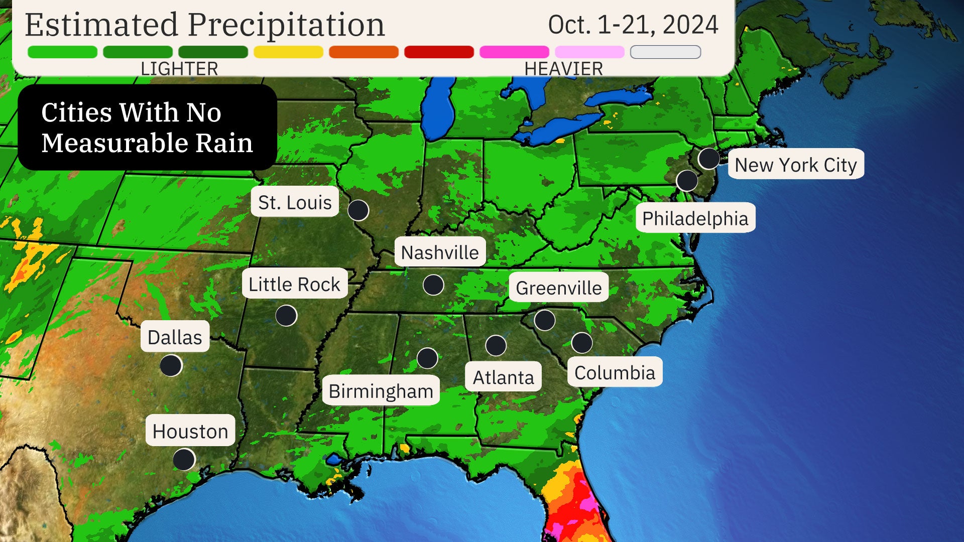 October 2024 One Of The Driest For Dozens Of Cities So Far, Including ...