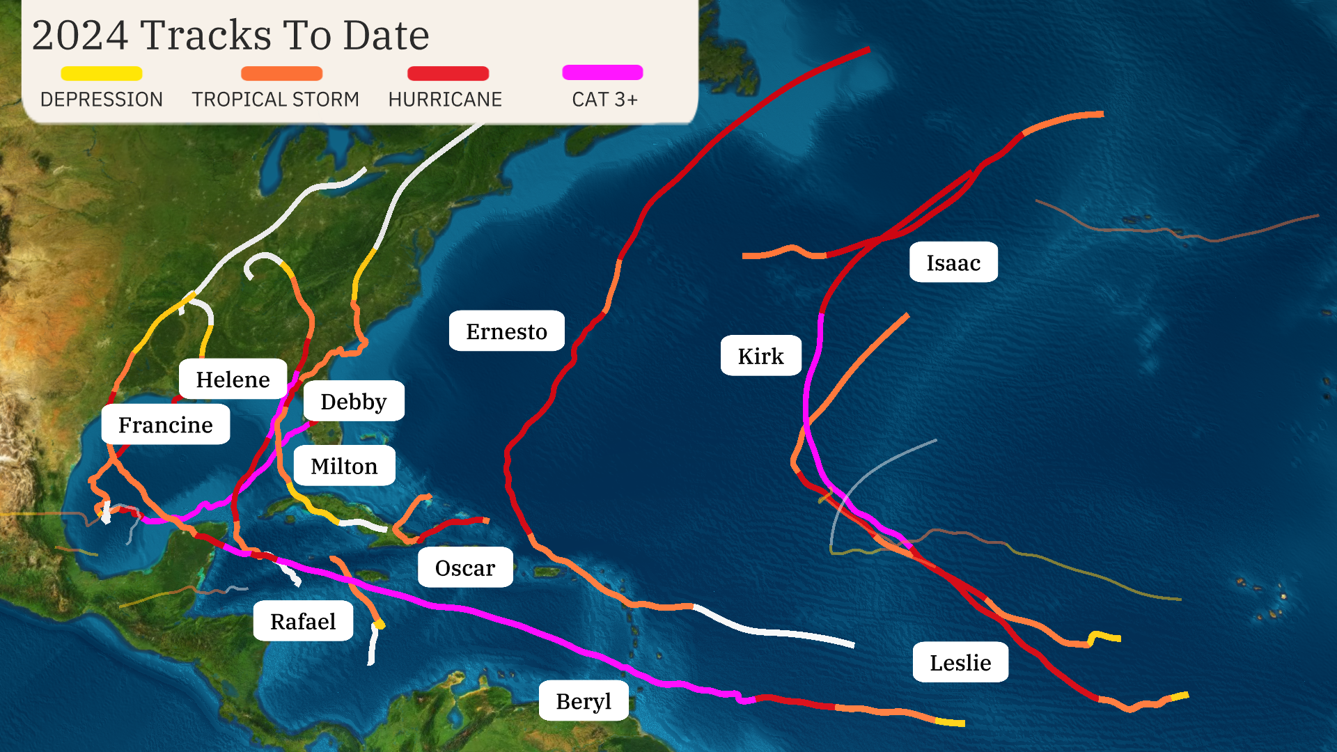 The Longest-Lasting, Farthest-Tracking Hurricanes on Record | Weather ...