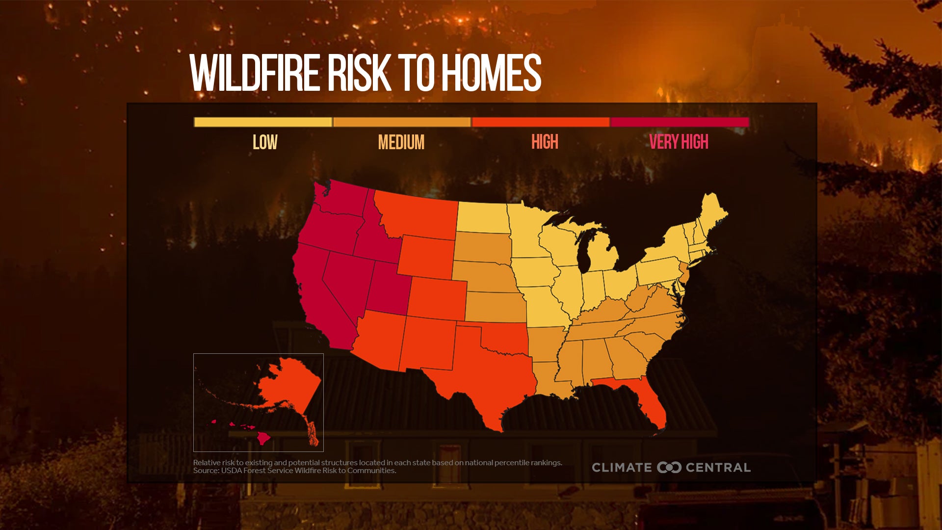 One-Third Of U.S. Homes Are In Counties With High Wildfire Risk, With ...