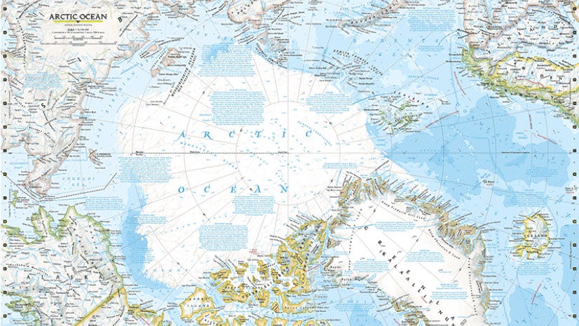 National Geographic Redrew Its World Maps to Reflect Dwindling Arctic ...