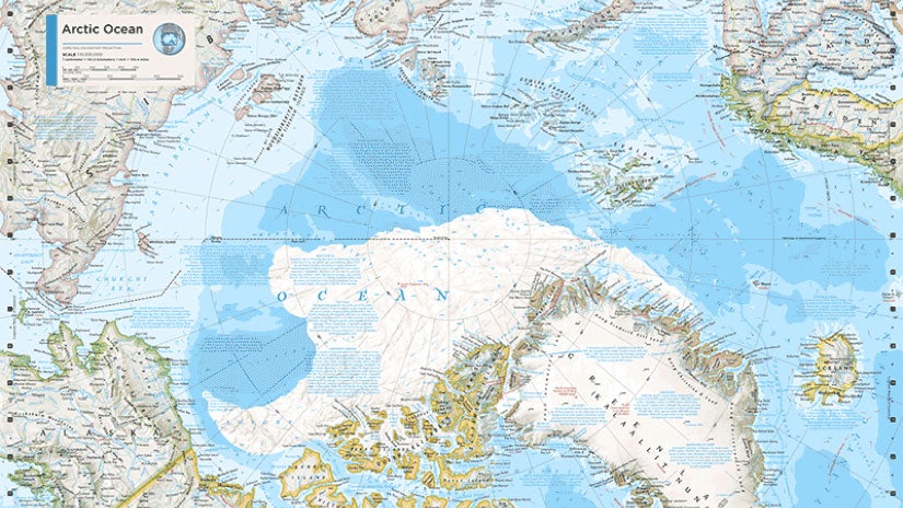 National Geographic Redrew Its World Maps to Reflect Dwindling Arctic ...