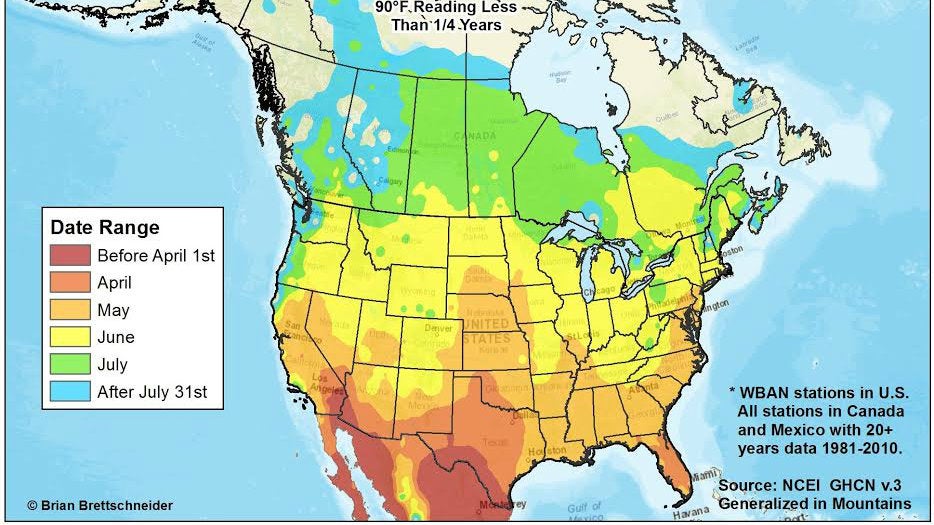 Here's When Your First 90-Degree Temperature Typically Occurs | The ...