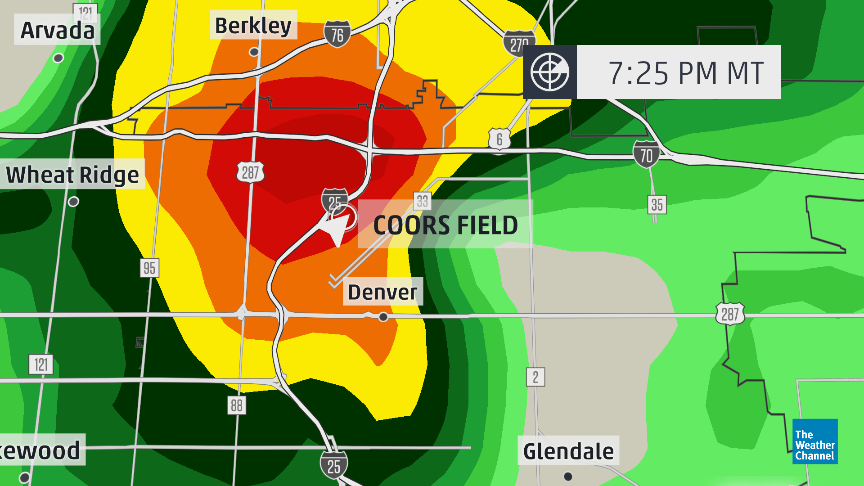 Colorado Rockies Game Against the L.A. Dodgers Delayed Due to Lightning ...