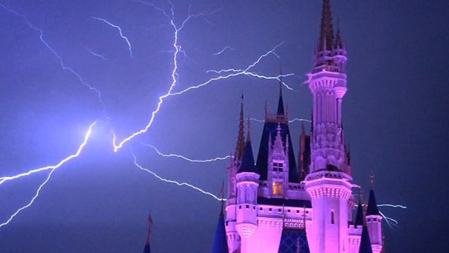 Lightning-Filled Thunderstorm Creates Magical Photos of Disney's Iconic ...