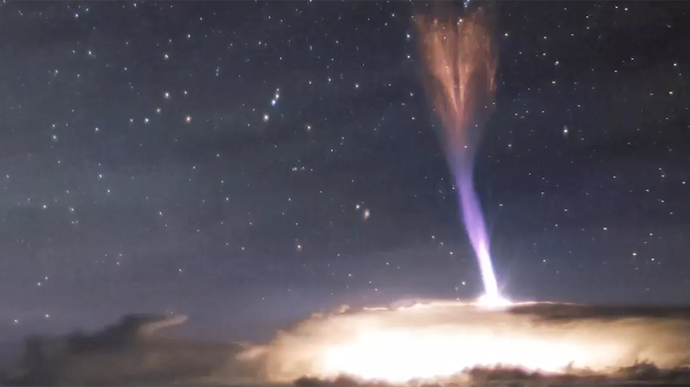 Lightning Storm In Space