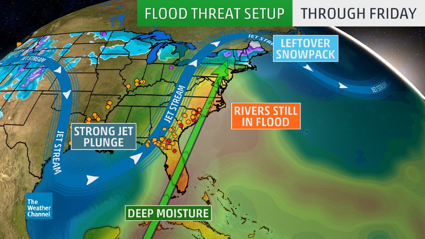 East Coast Storm Another Flood Threat in One of Wettest Years on Record ...