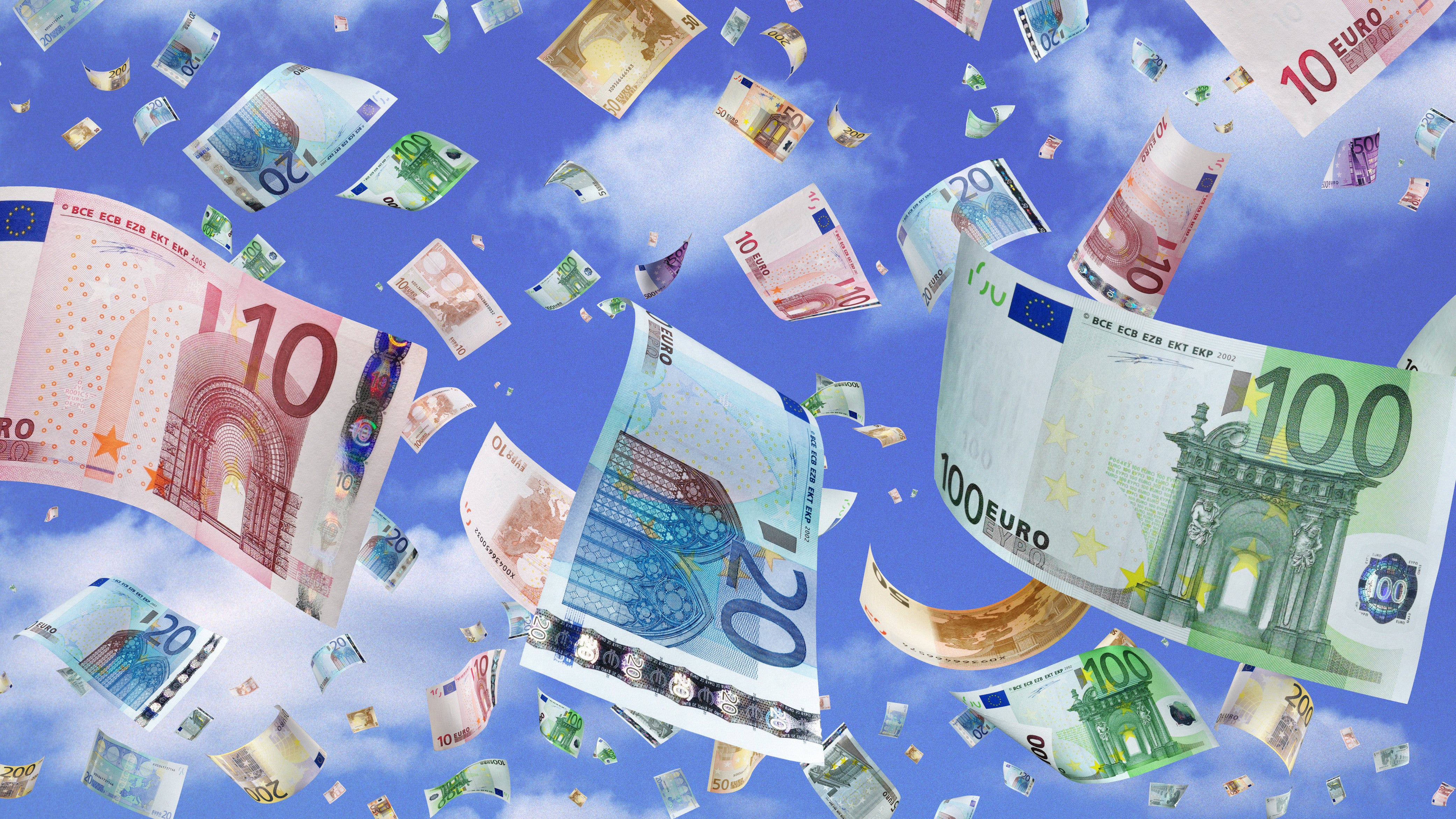 Geld Regnet BILD Zum VERKAUF Fallende Hundert Dollar Scheine 100