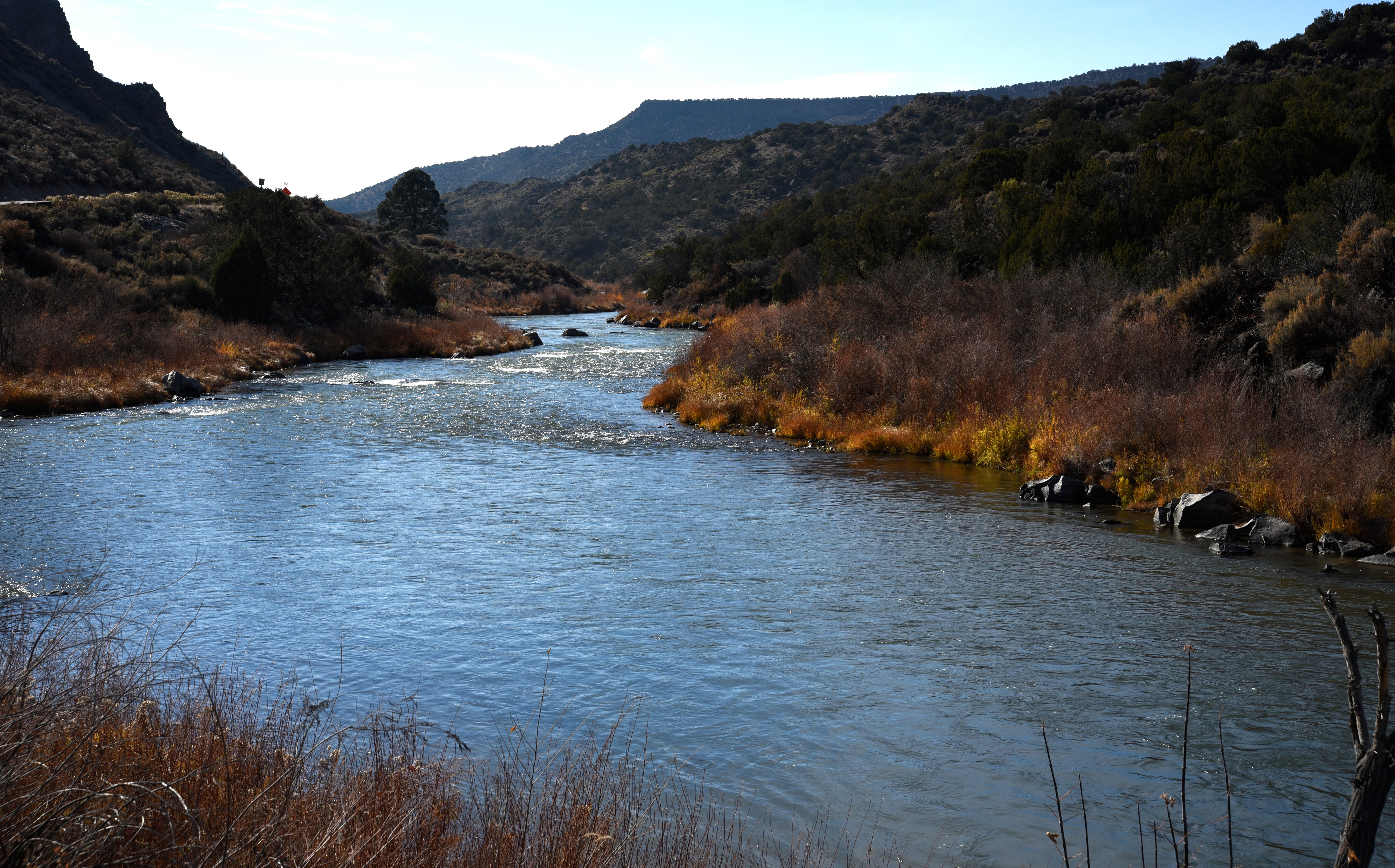Rio Grande River Albuquerque Winter