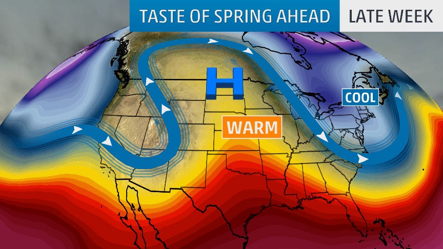 Pattern Change Brings Taste of Spring to Upper Midwest Late This Week ...