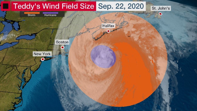 'Ginormous' Hurricane Teddy Churned Up Surf on U.S. East Coast, Then ...