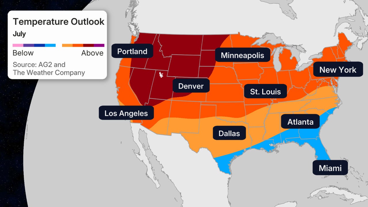 Summer Temperature Forecast: Hotter-Than-Average Conditions For Much Of ...