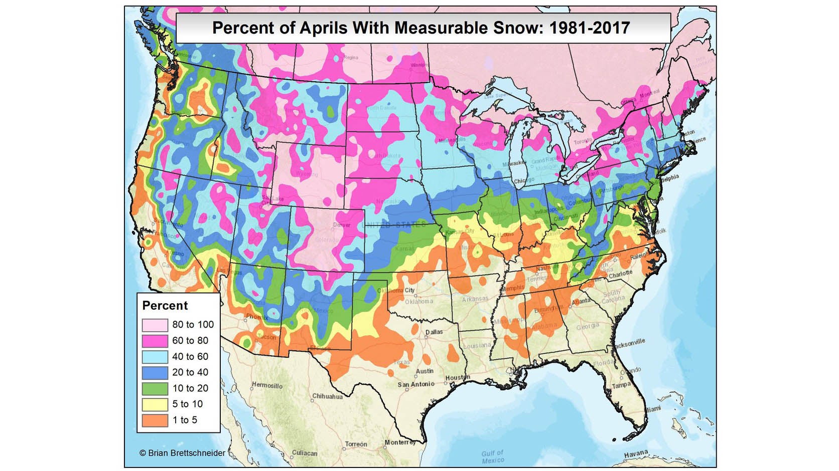 Here’s How Often It Snows in April | Weather Underground