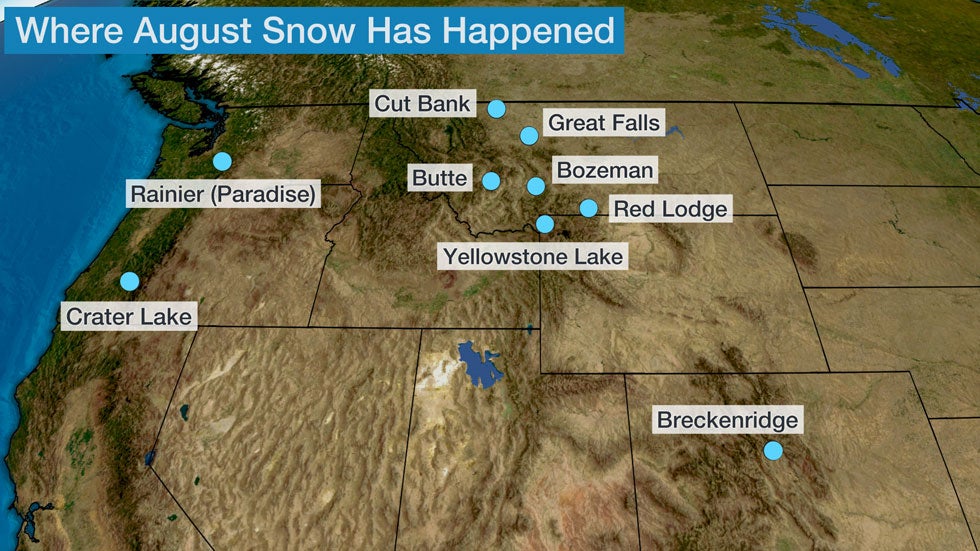 While Heat Rages On, Dream Of Very Real August Snow | Weather Underground
