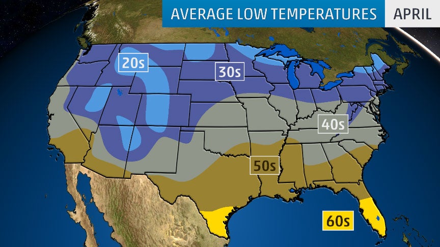 April Temperature Outlook: Spring Warmth Most Likely Across Parts of ...