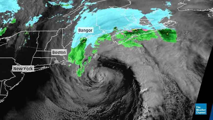 Bomb Cyclone Off the East Coast Impressive to Look At | Weather.com